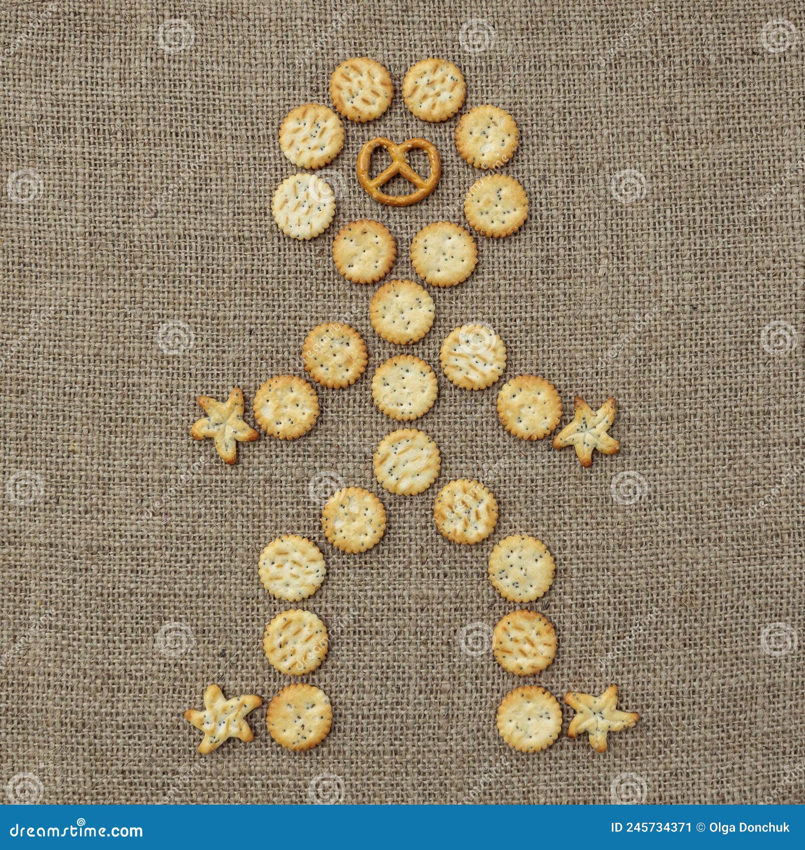 Human Figure Made of Salty Snacks Stock Image - Image of unhealthy ...