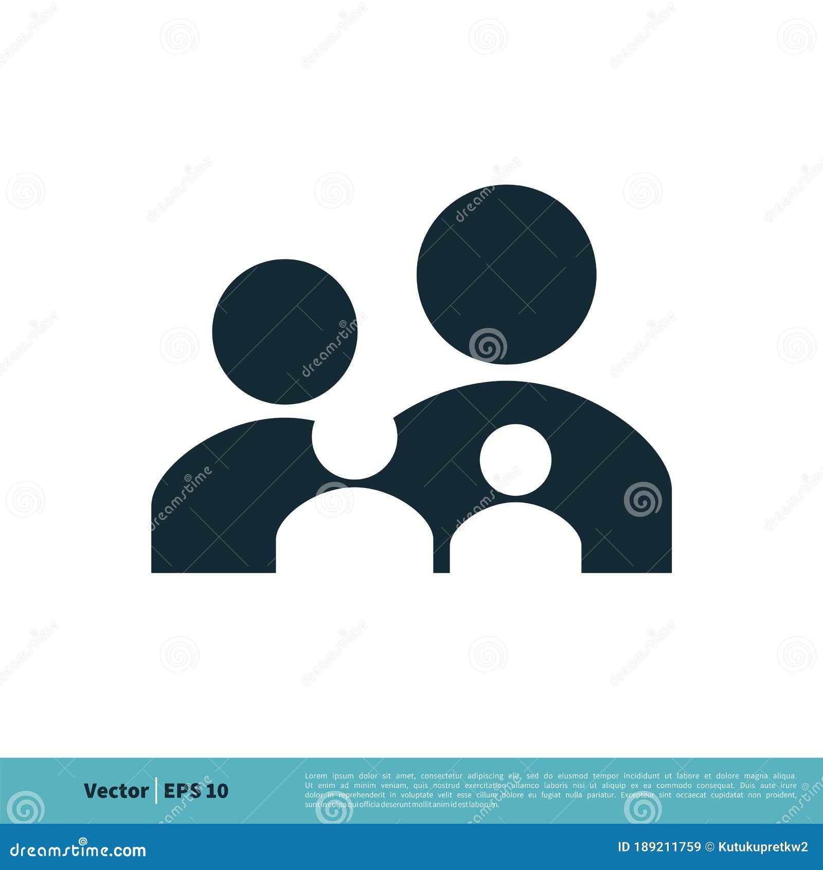 Human Figure, Profile, People Icon Vector Logo Template Illustration ...
