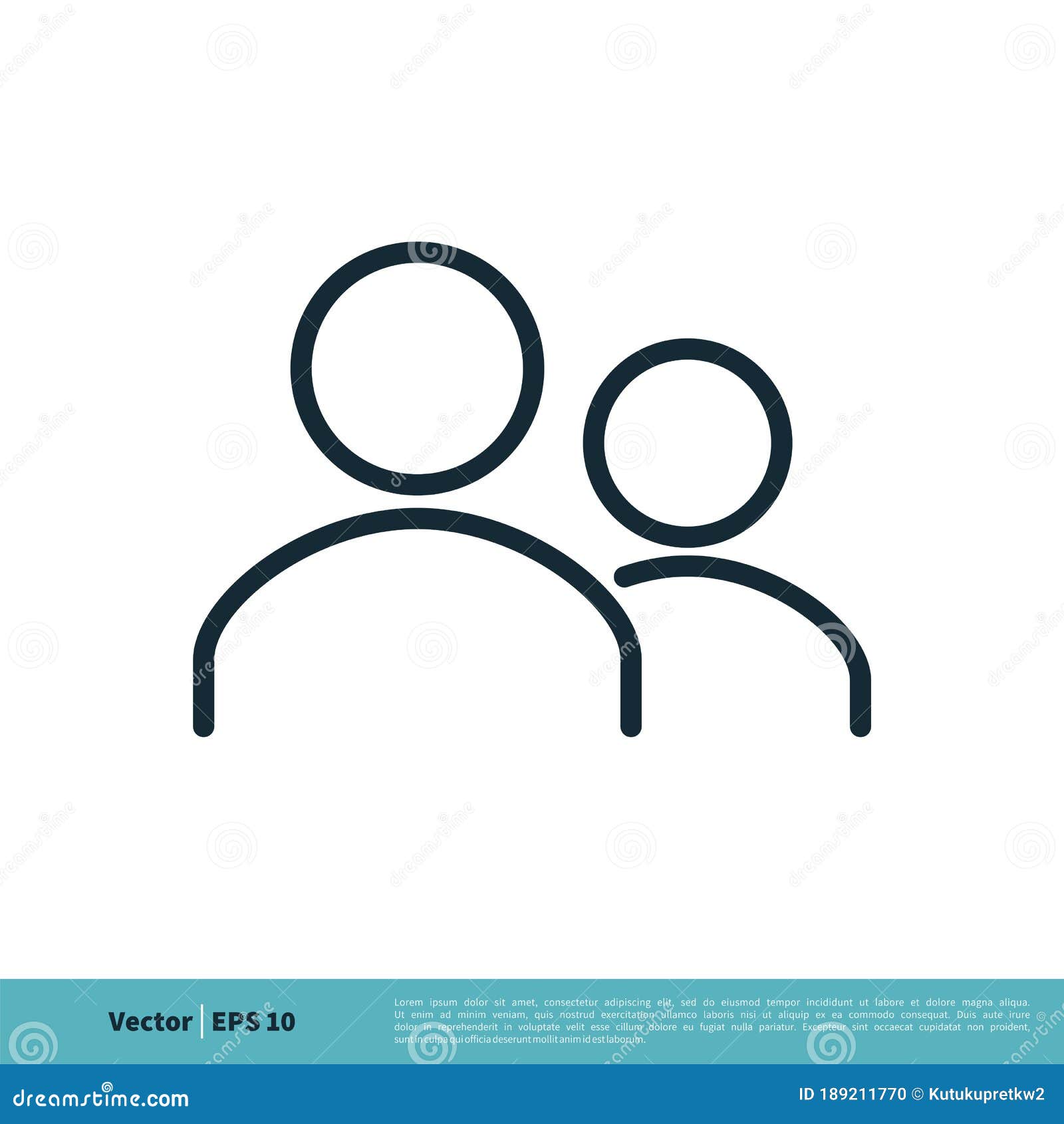 Human Figure, Profile, People Icon Vector Logo Template Illustration ...