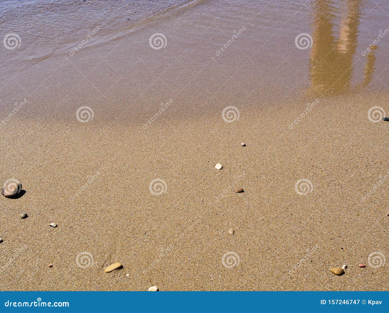 Human Figure Reflection on Sand. Stock Image - Image of body, male ...