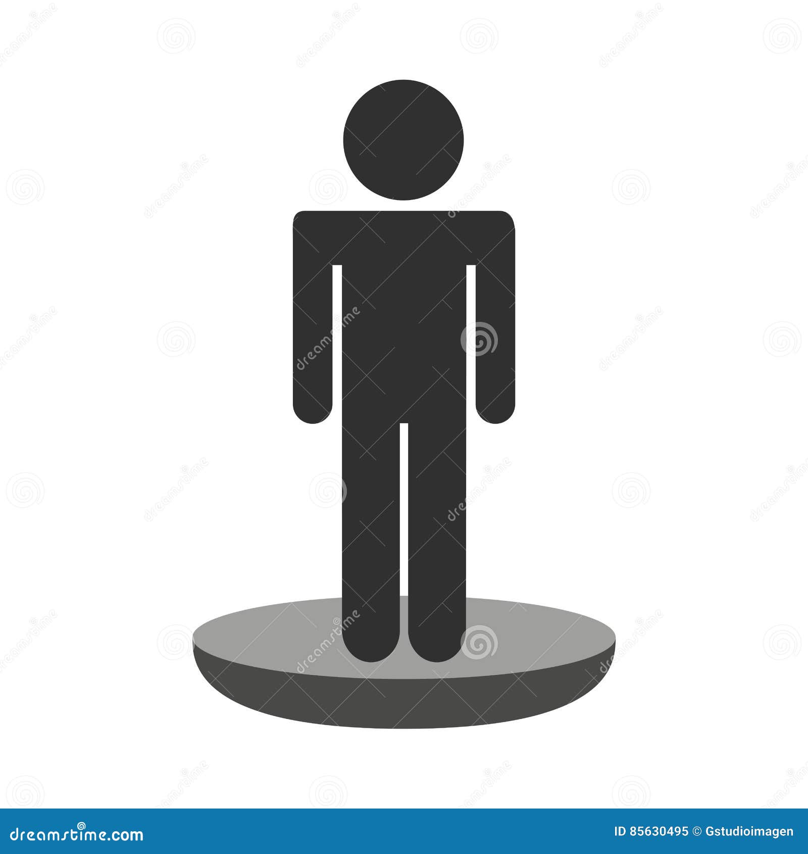 Human Figure Silhouette Icon Stock Vector - Illustration of isolated ...