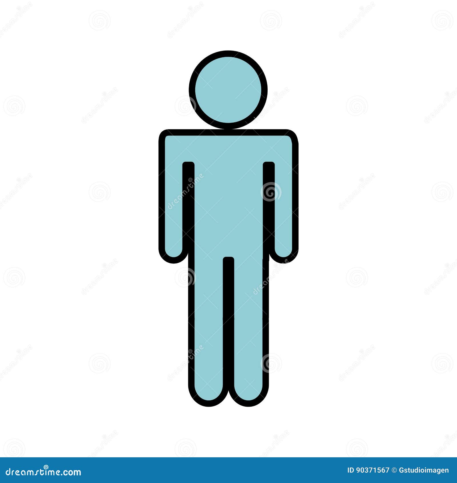 Human Figure Silhouette Icon Stock Vector - Illustration of person ...