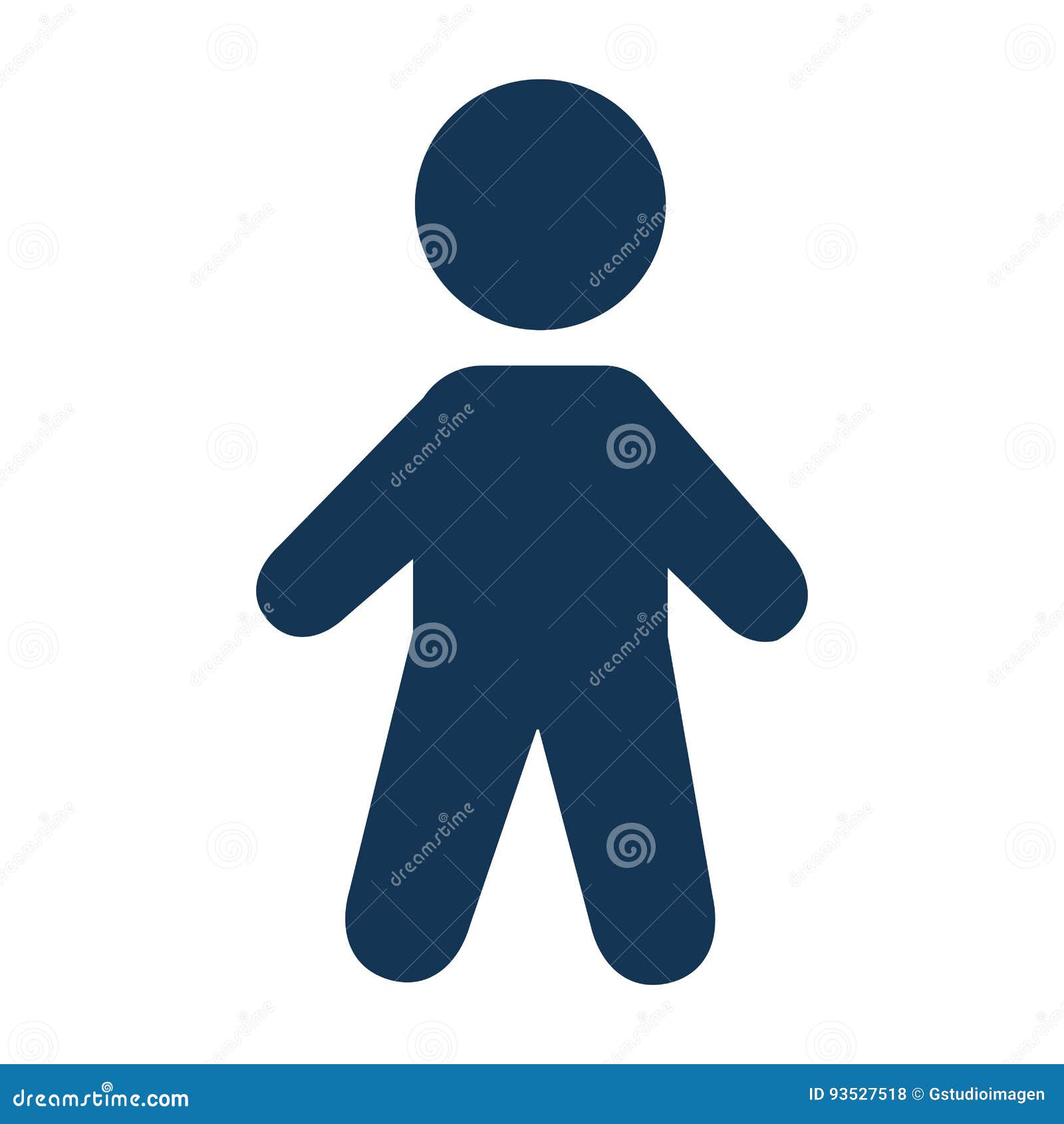 Human Figure Silhouette Icon Stock Vector - Illustration of portrait ...