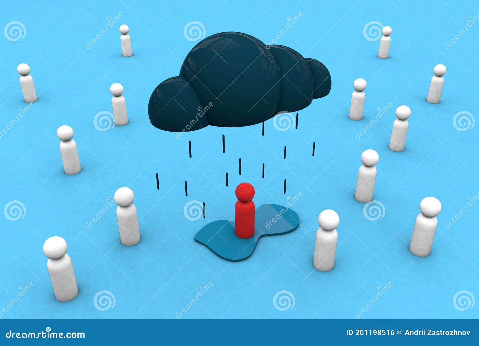 The Human Figure Stands in a Puddle Under a Cloud. Problems and ...