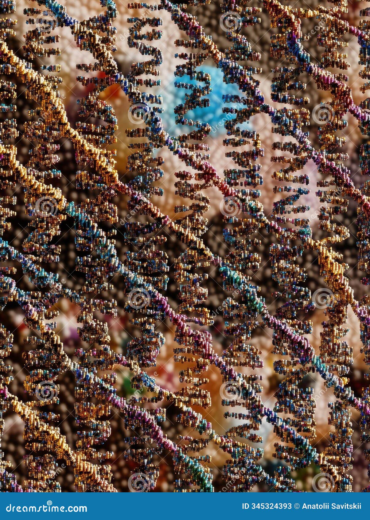 A Human Figure is Superimposed on Layers of Genetic Code, Emphasizing ...