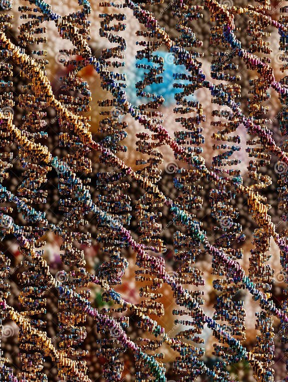 A Human Figure is Superimposed on Layers of Genetic Code, Emphasizing ...