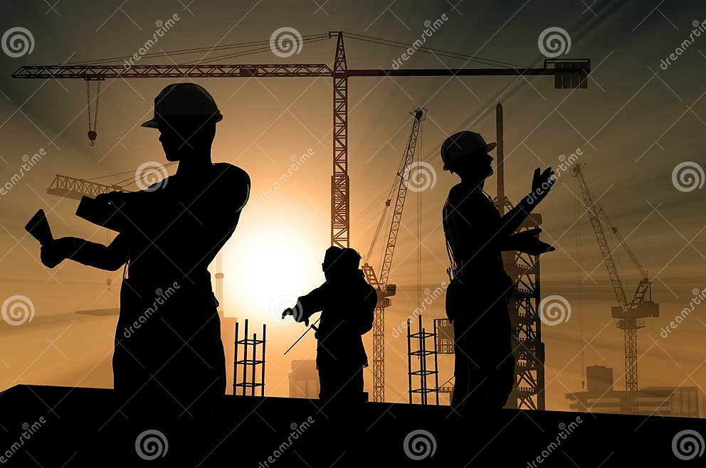 Human figures builders stock illustration. Illustration of people ...