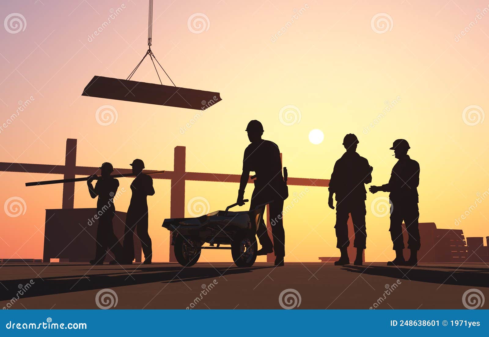 Human figures builders stock illustration. Illustration of industry ...