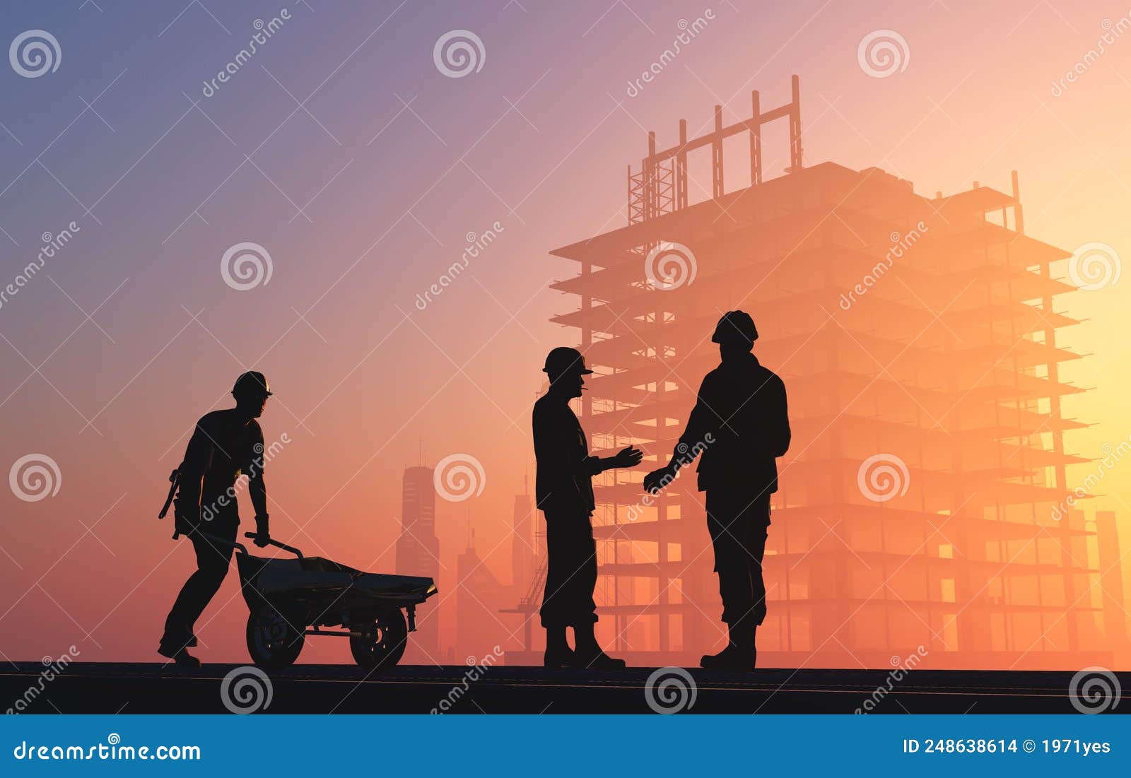 Human figures builders stock illustration. Illustration of occupation ...