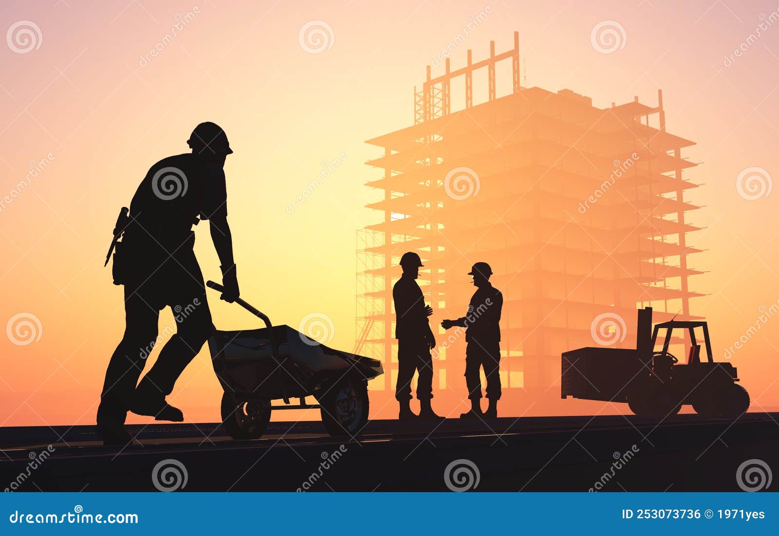 Human figures builders stock illustration. Illustration of profession ...