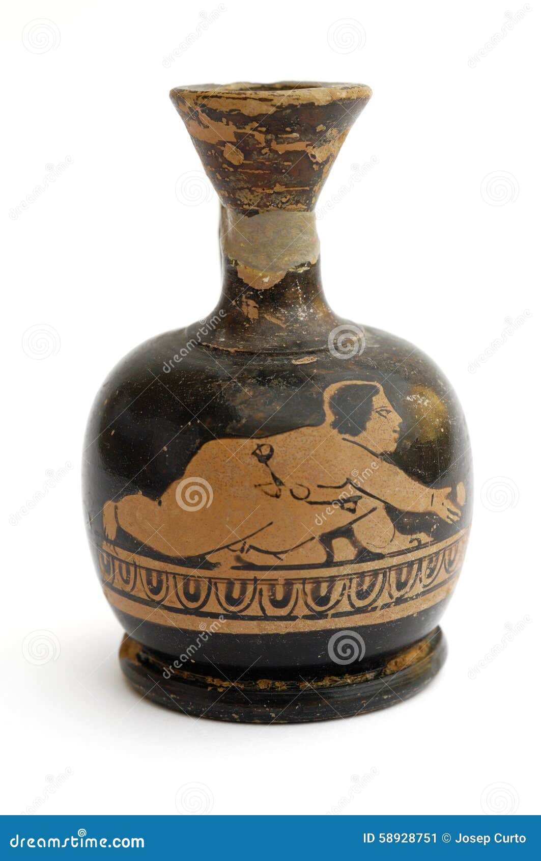 Human Figures in a Greek Vase Stock Image - Image of fashioned, drawing ...