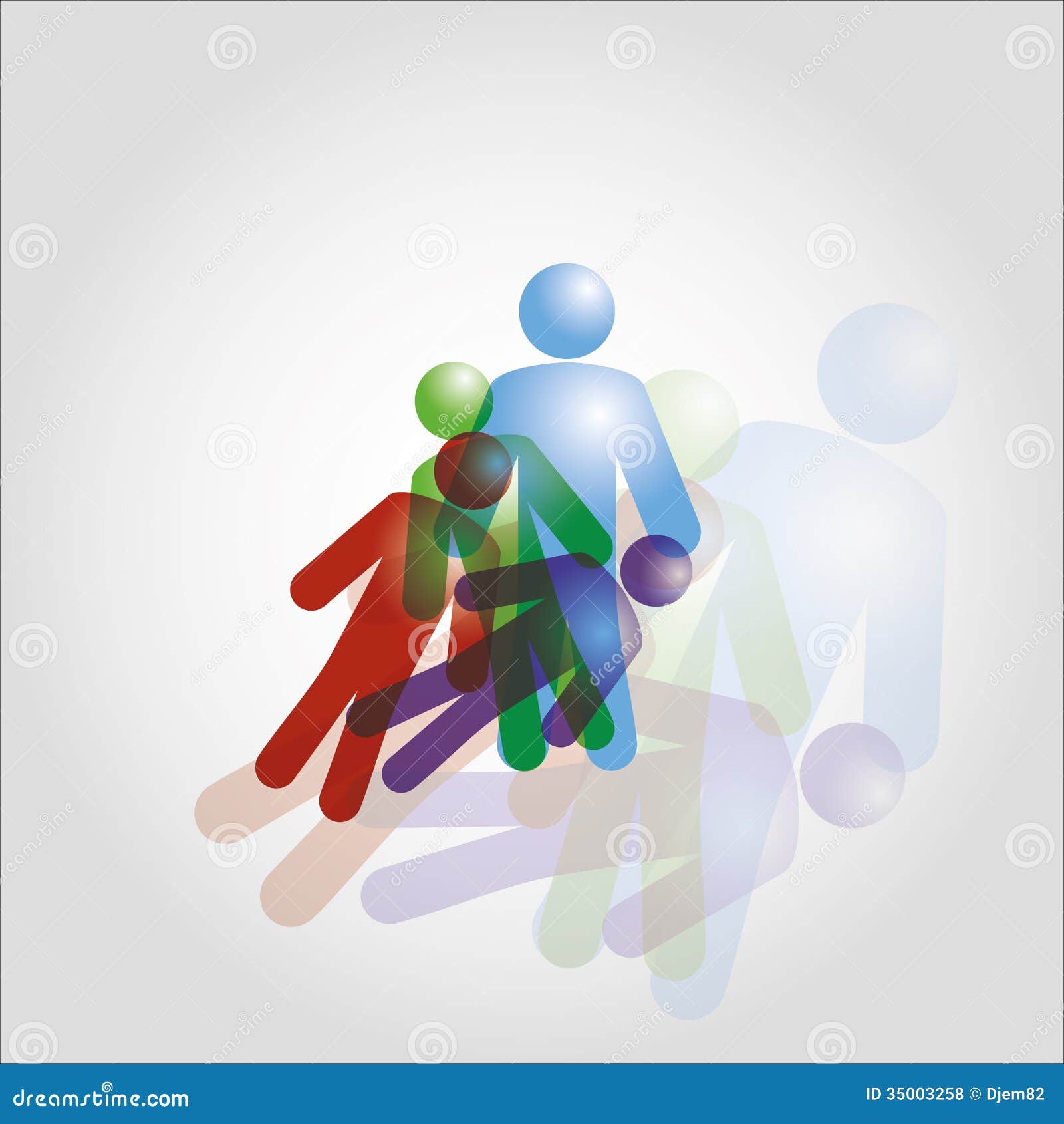 Human figures stock vector. Illustration of painting - 35003258