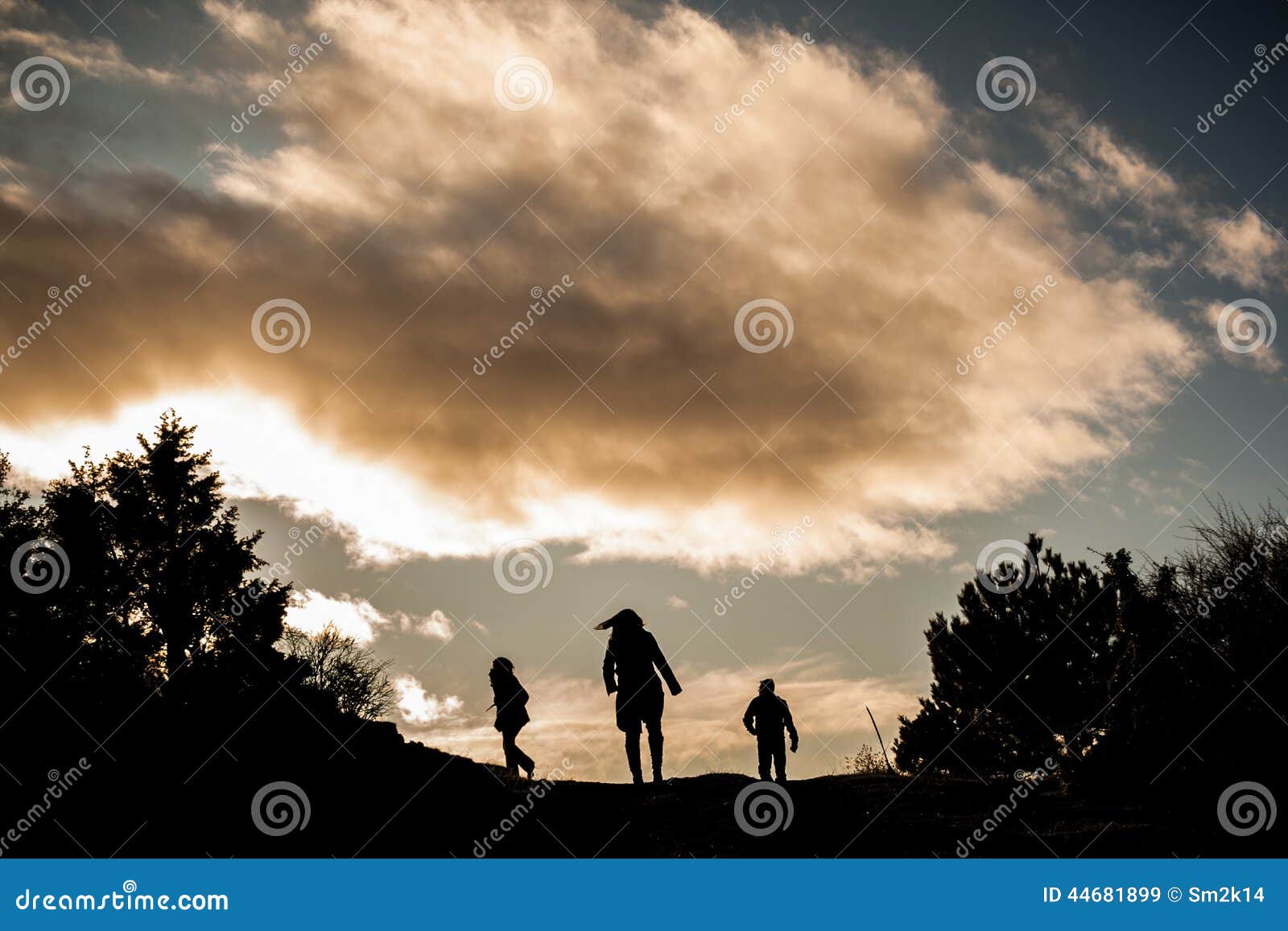Human figures in sunset stock image. Image of figures - 44681899