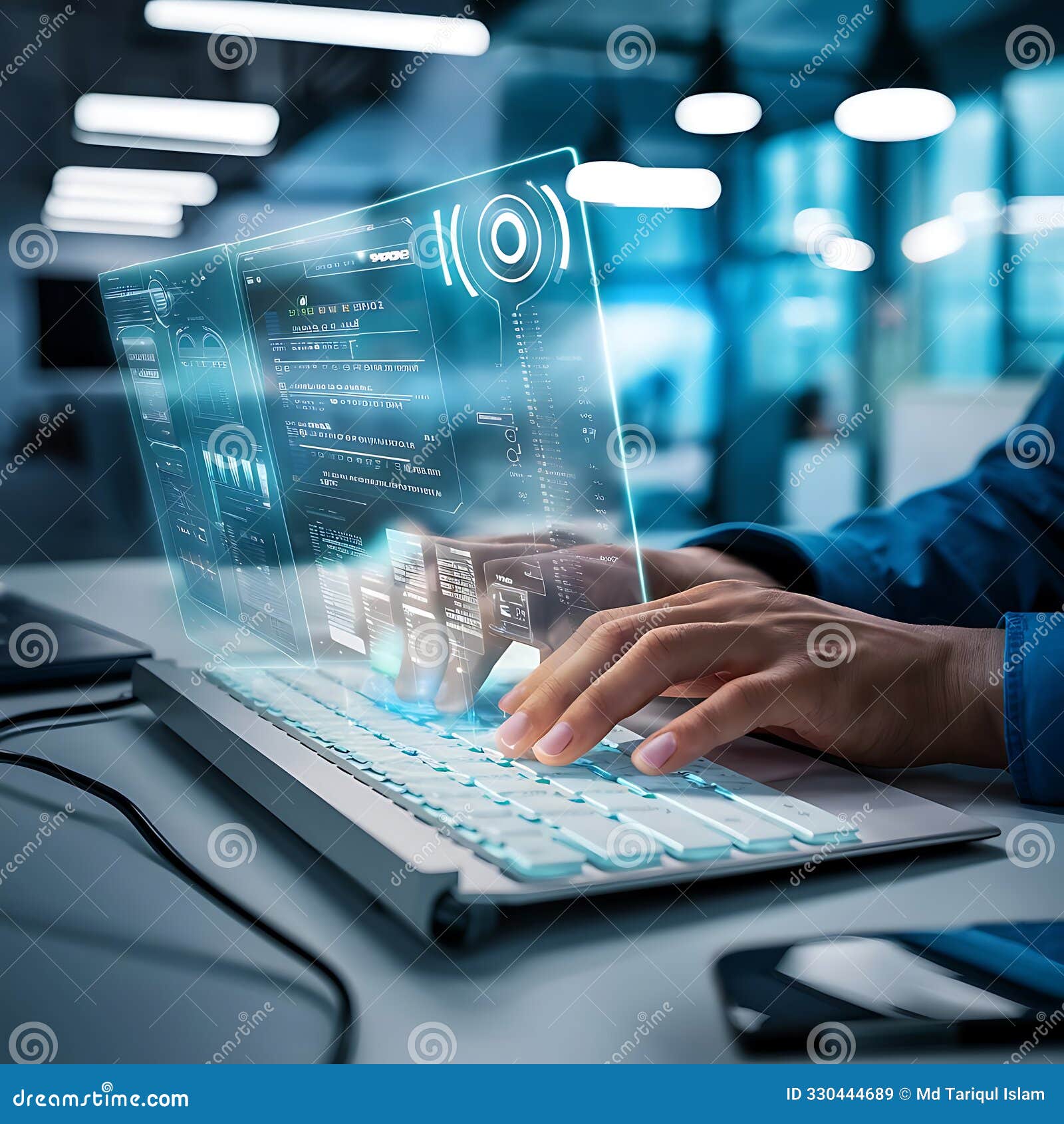 Complex Lines Around Pattern Background Vector Illustration ...