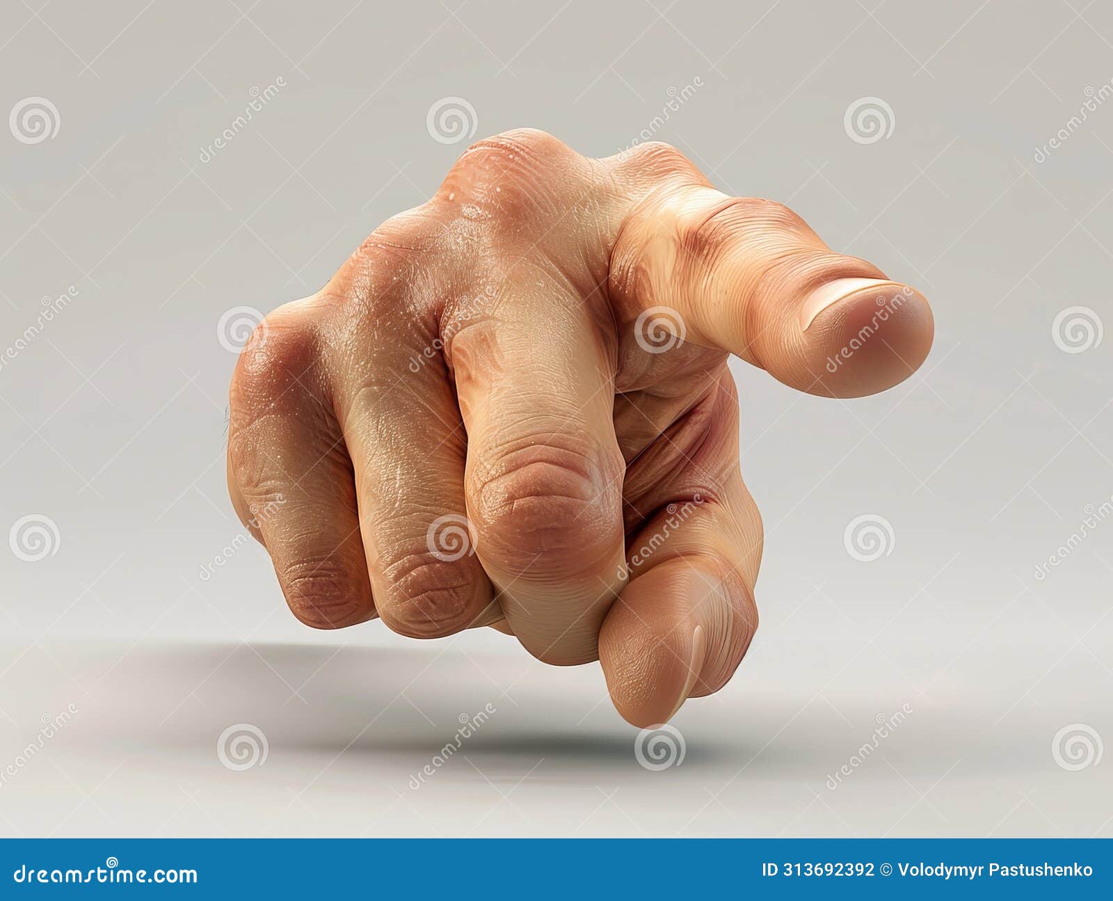 A Human Finger Pointing at Something Stock Photo - Image of nail ...