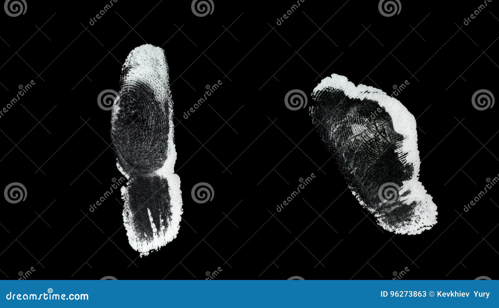 Human Finger Print Identification Biometrics Stock Image - Image of ...