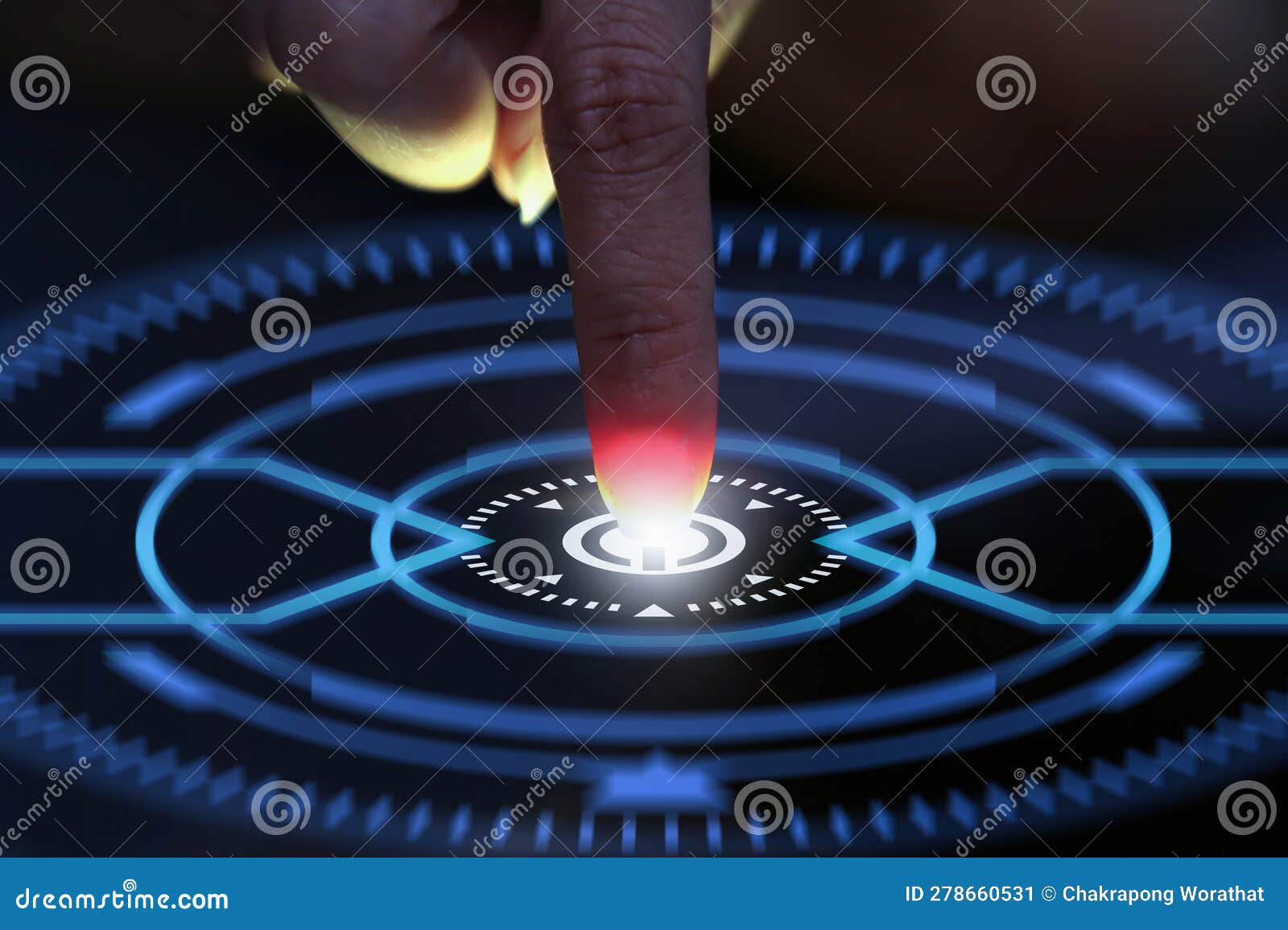Human Finger Pushes Touch Screen Button and Activates Futuristic ... Human Finger Pushes Touch Screen Button and Activates Futuristic ...