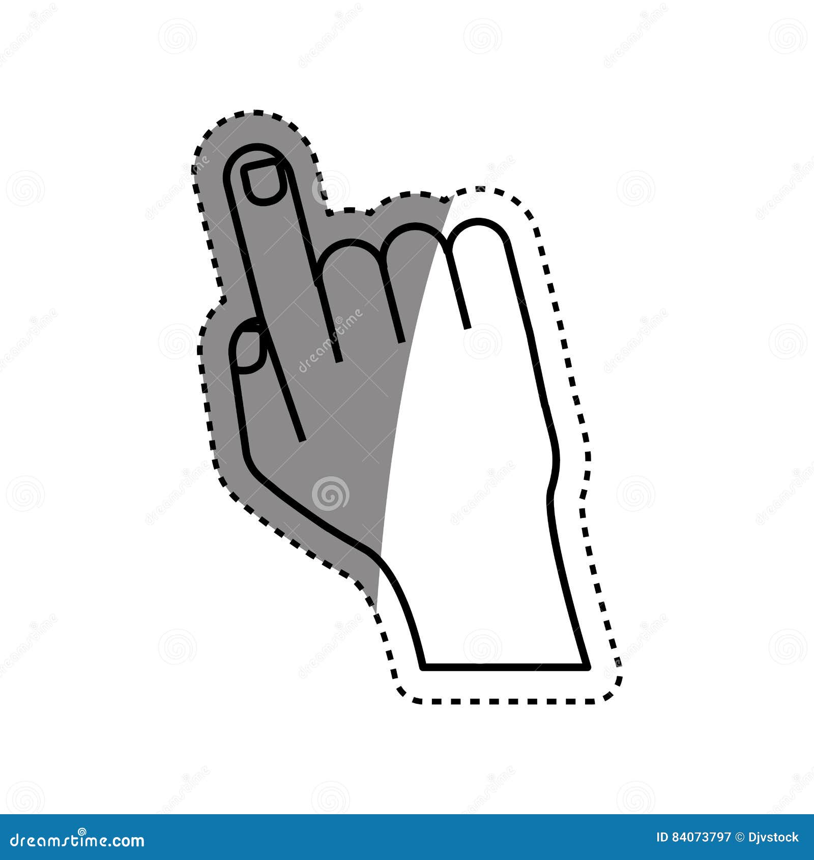 Human Finger Touching Something Stock Vector - Illustration of hand ...