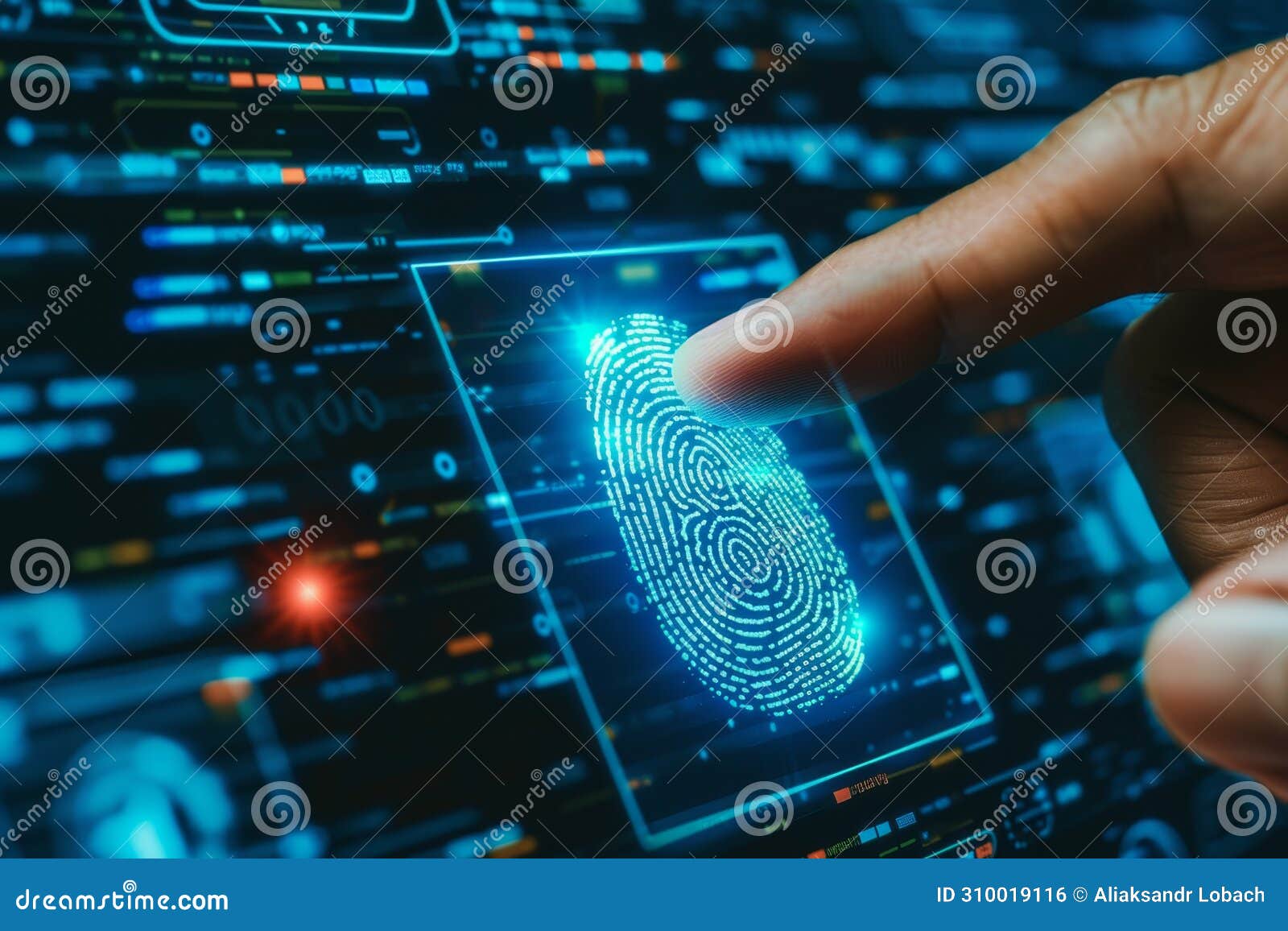 Human Fingerprint Scanning and Biometric Authentication. Future ...
