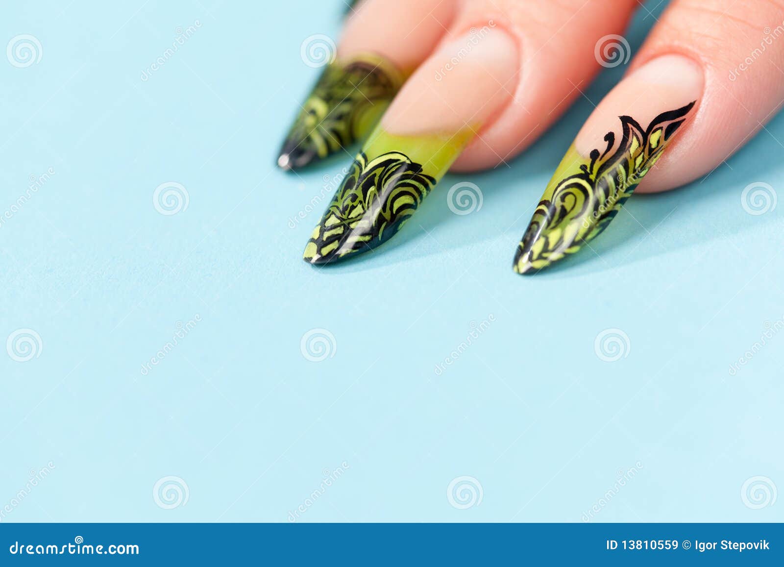 Human Fingers with Beautiful Fingernail Stock Image - Image of health ...