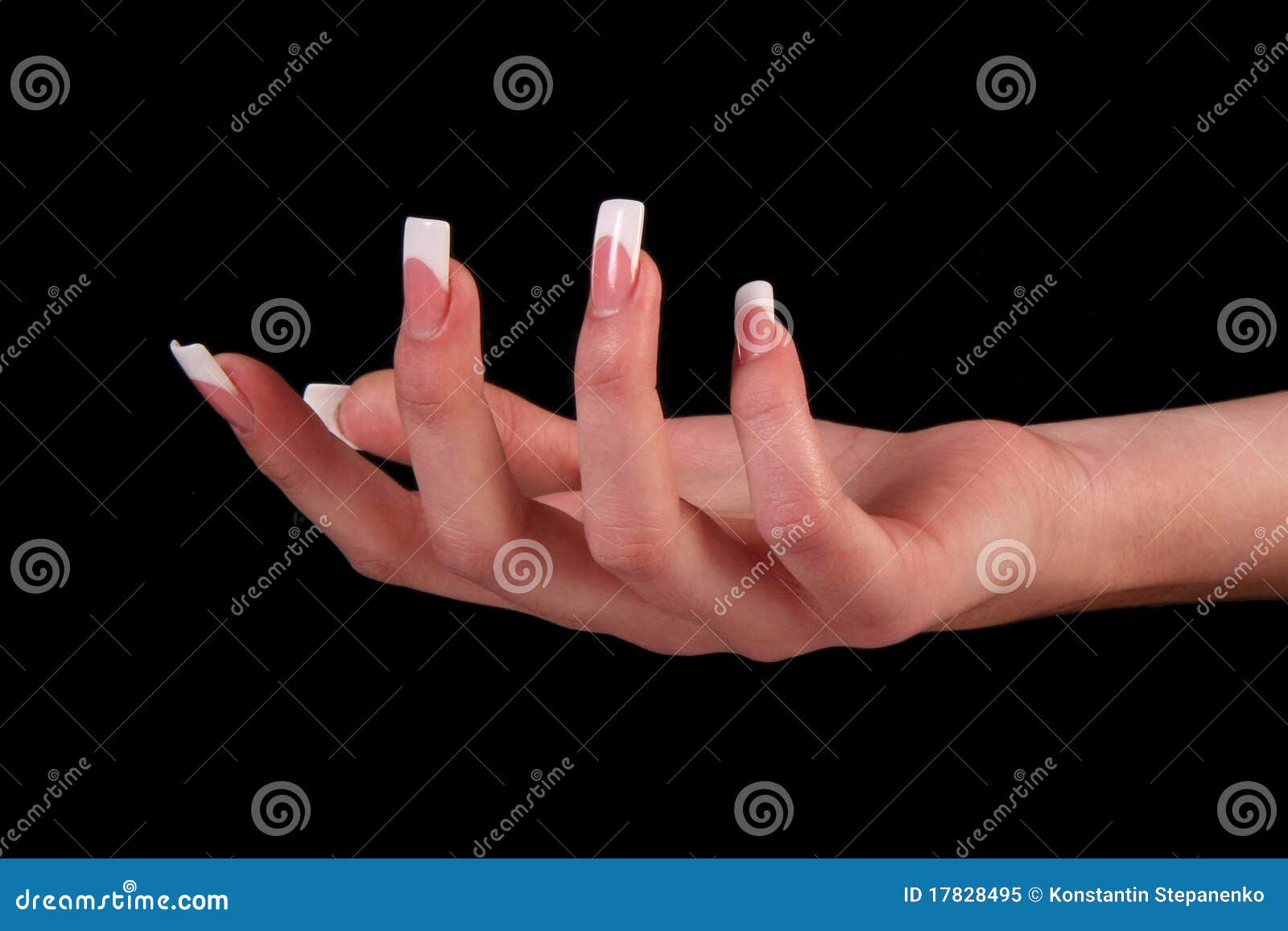 Human Fingers with Long Fingernail and Beautiful M Stock Image - Image ...