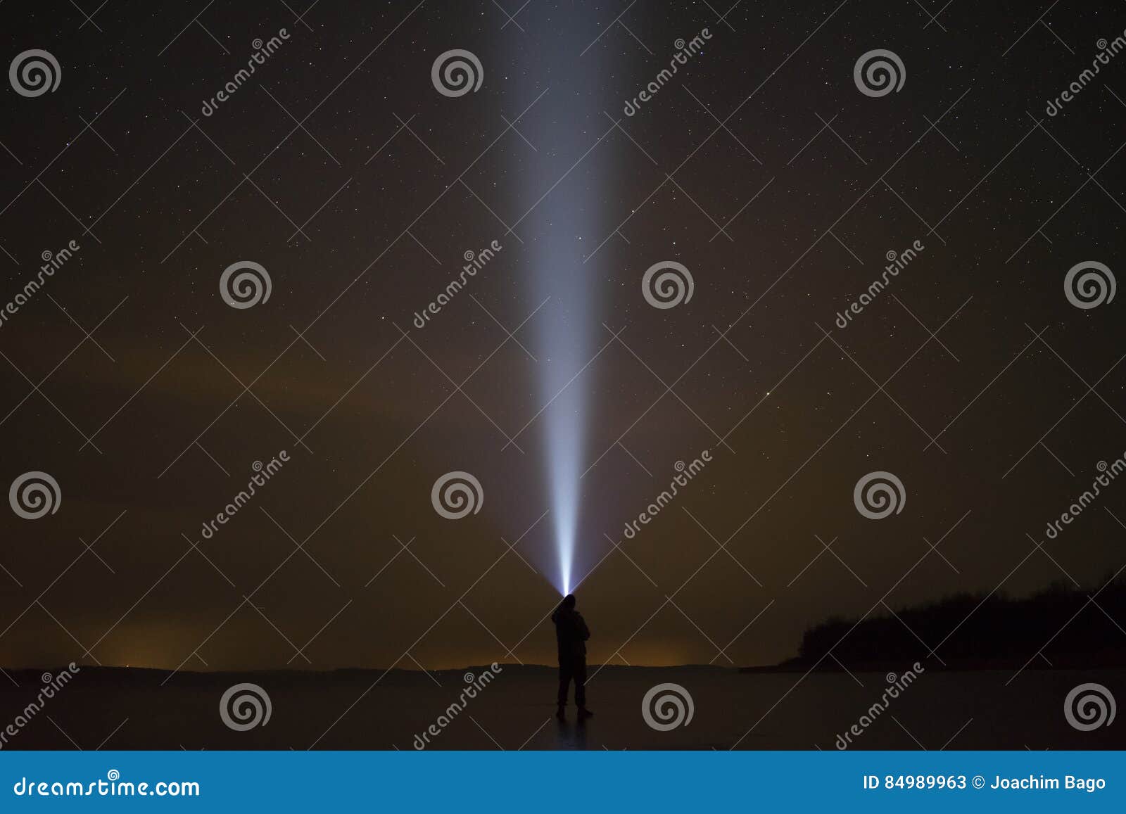 Human with flashlight stock image. Image of future, contours - 84989963