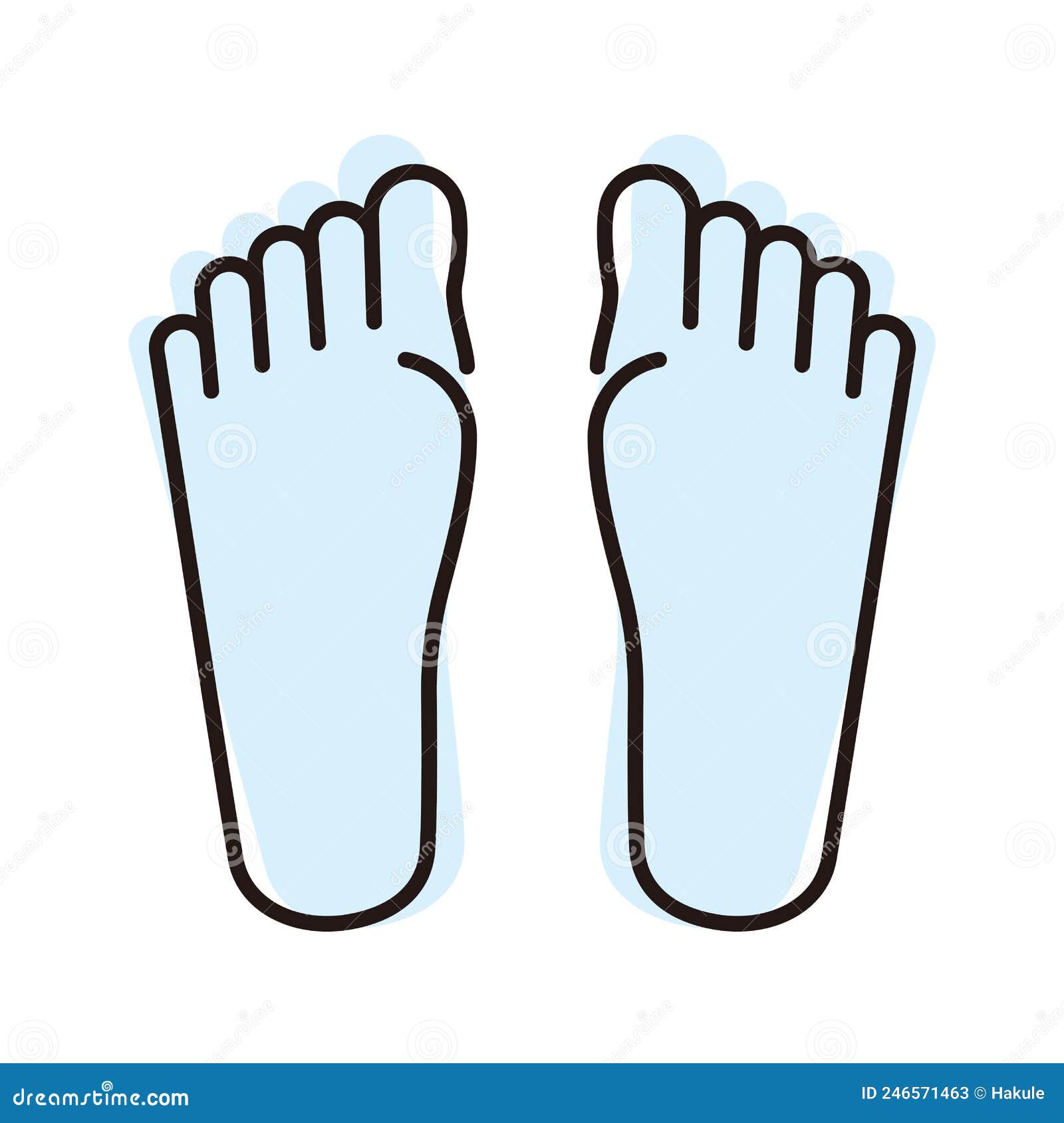 Human Foot Icon, Vector Illustration Stock Vector - Illustration of ...