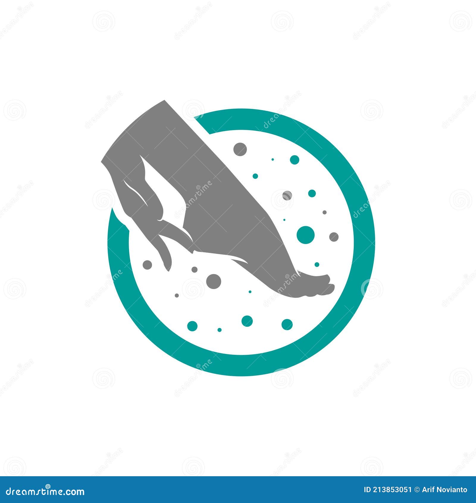 Human foot logo design stock vector. Illustration of footprint - 213853051