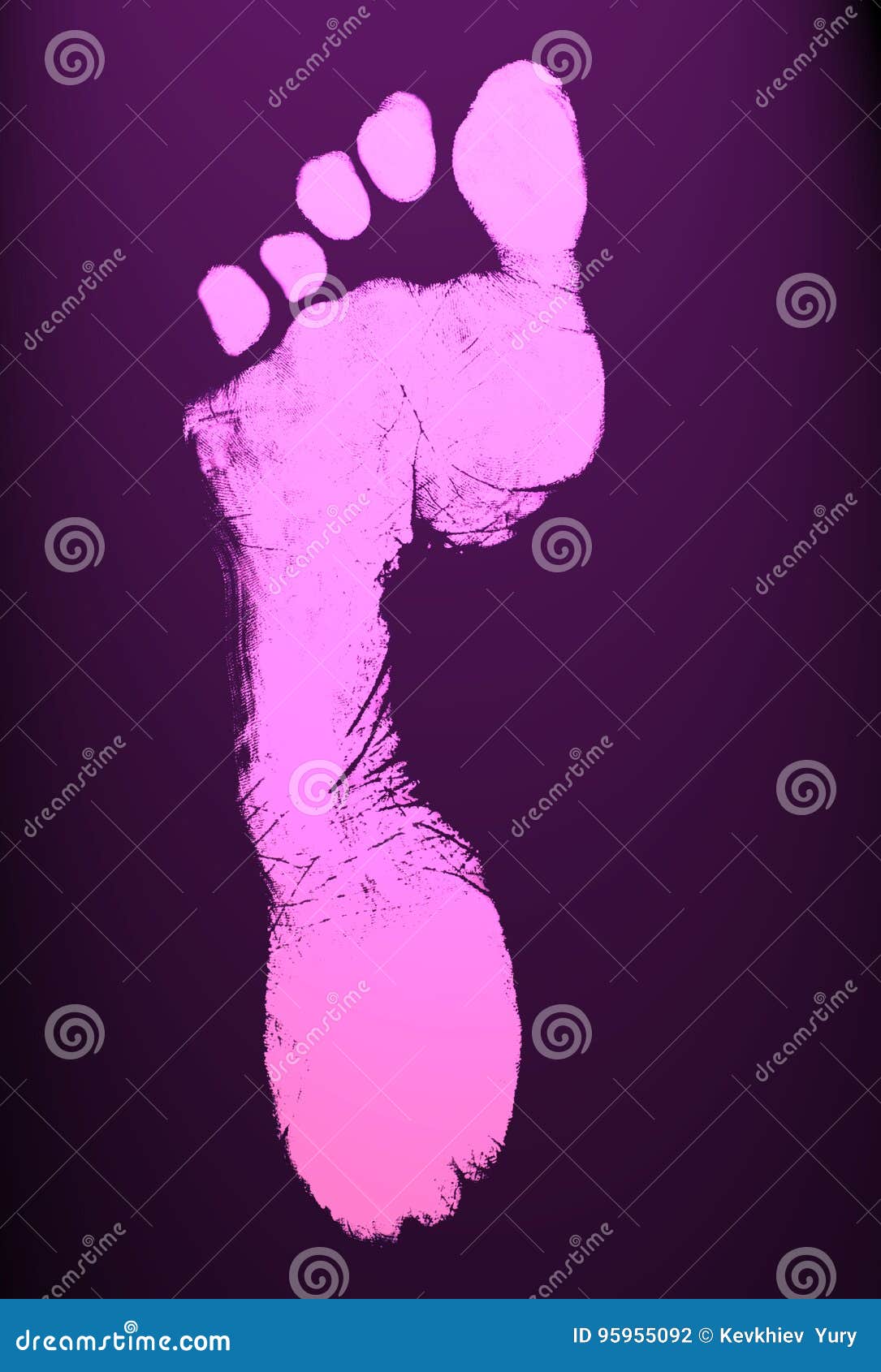 Human foot print stock illustration. Illustration of sign - 95955092