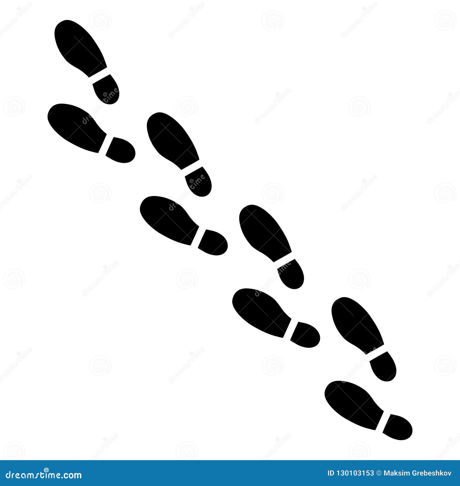 Foot Steps Vector Illustration | CartoonDealer.com #39420652