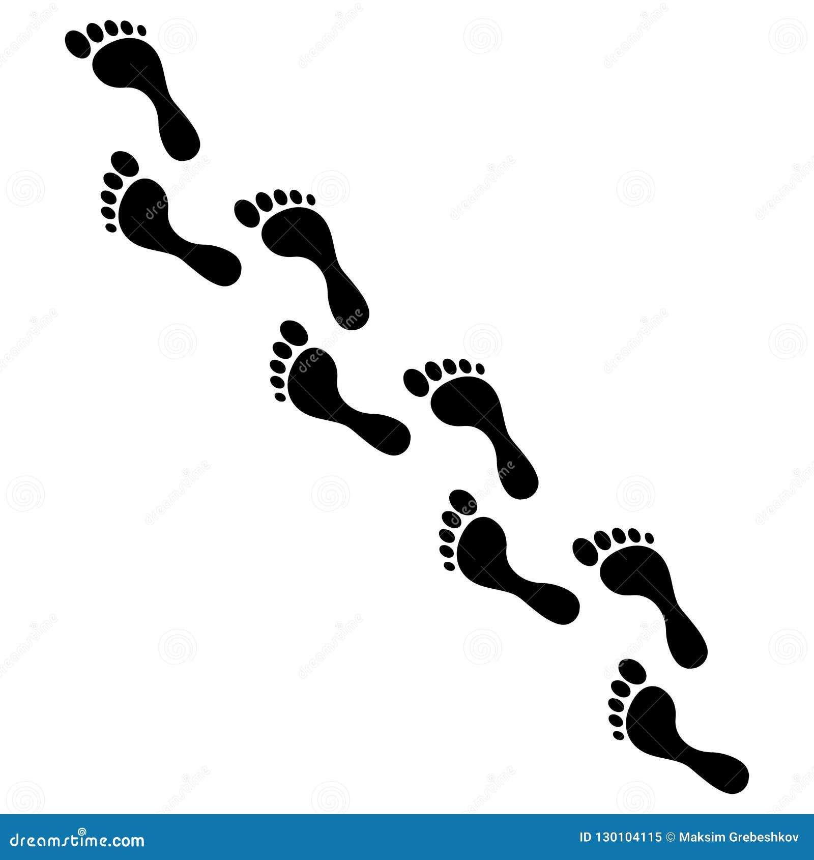 Foot Steps Vector Illustration | CartoonDealer.com #39420652
