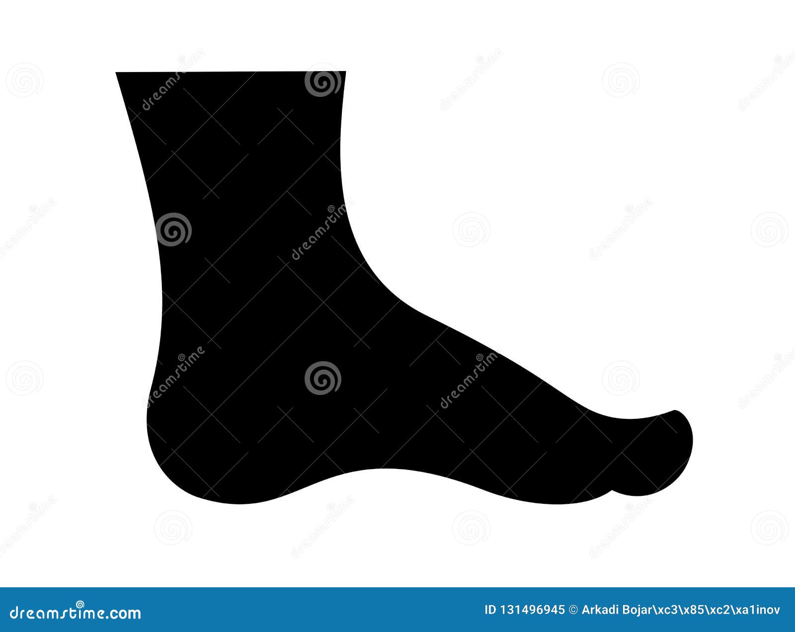 Human Foot Icon Vector Silhouette Stock Vector - Illustration of ankle ...