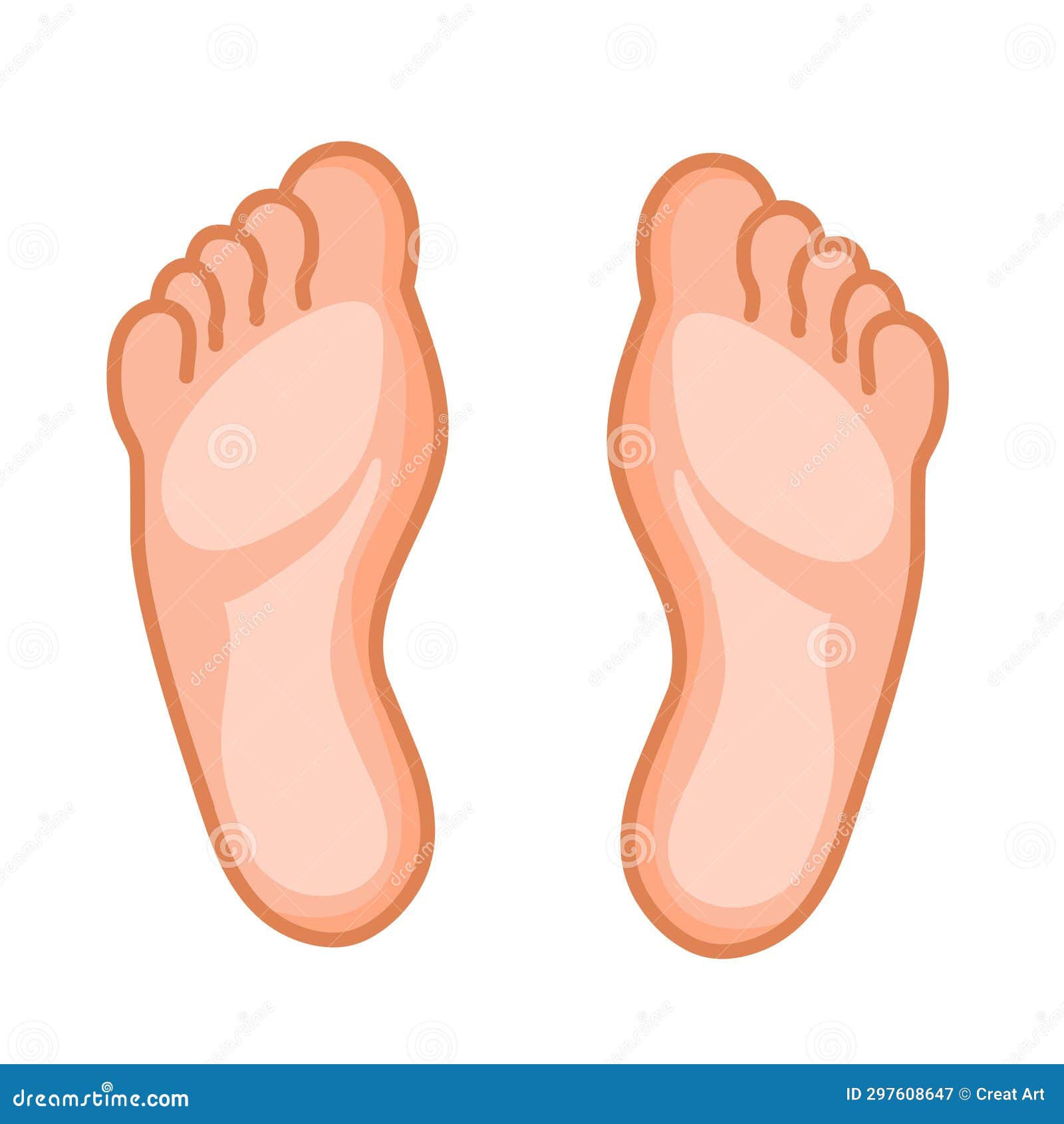 Human foot vector stock illustration. Illustration of foot - 297608647