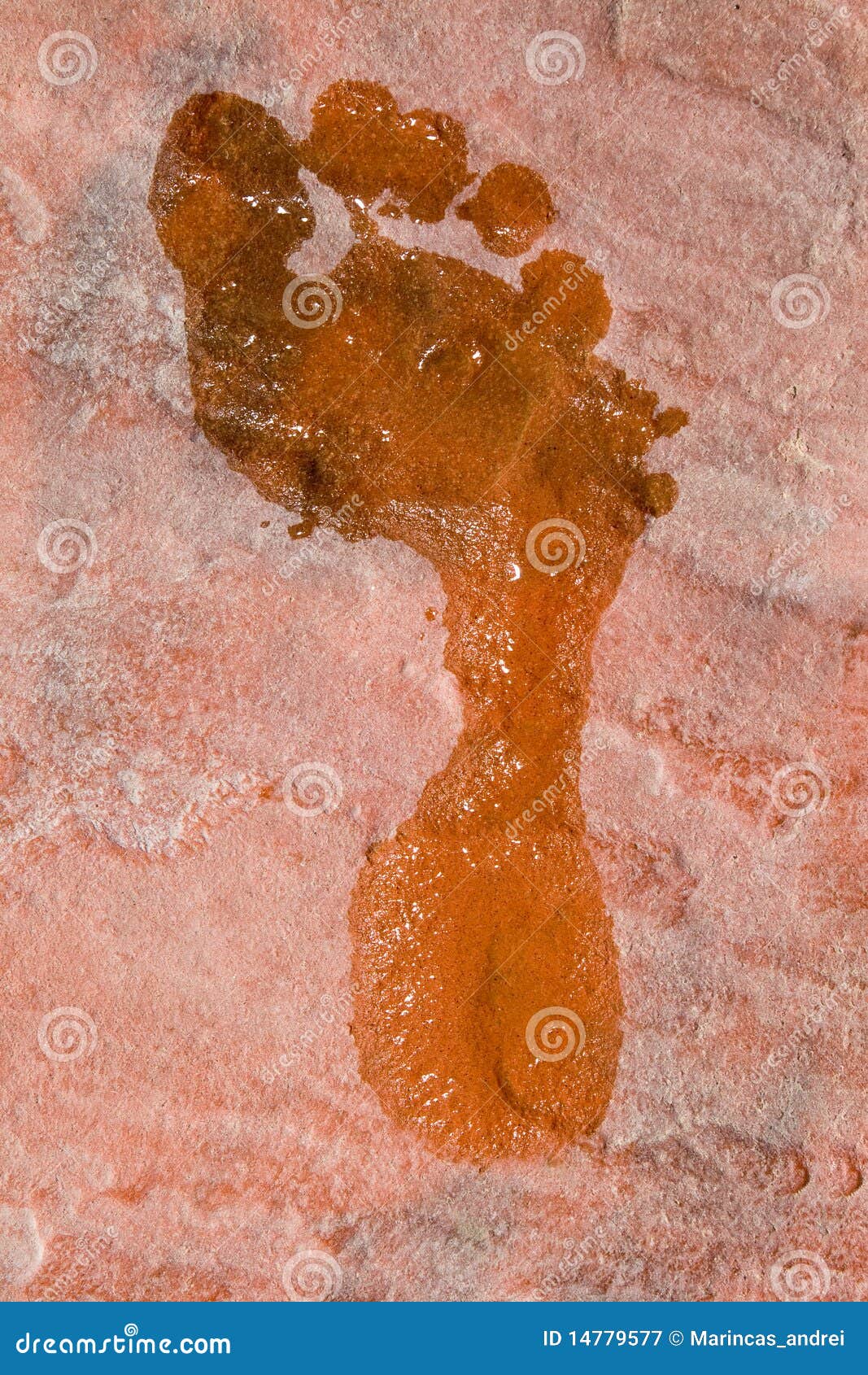 Human footprint stock image. Image of foot, artwork, step - 14779577