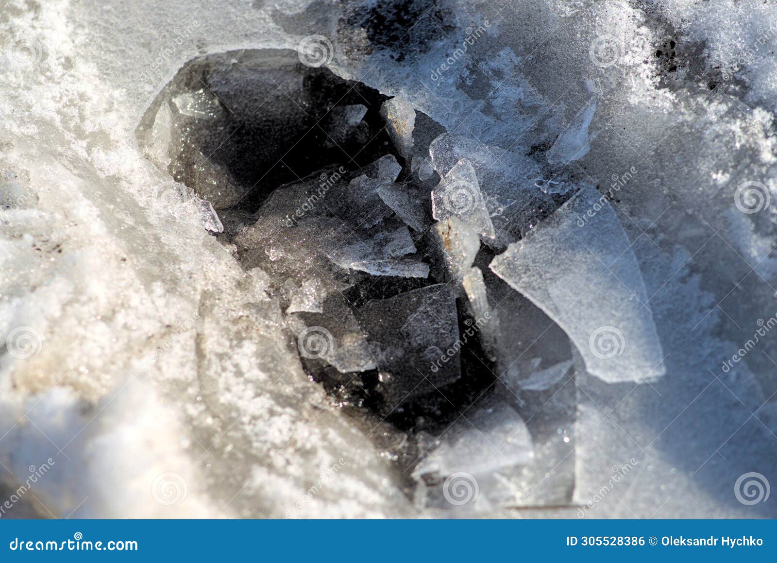 Human Footprint on the Ice in Winter. Stock Photo - Image of mark ...