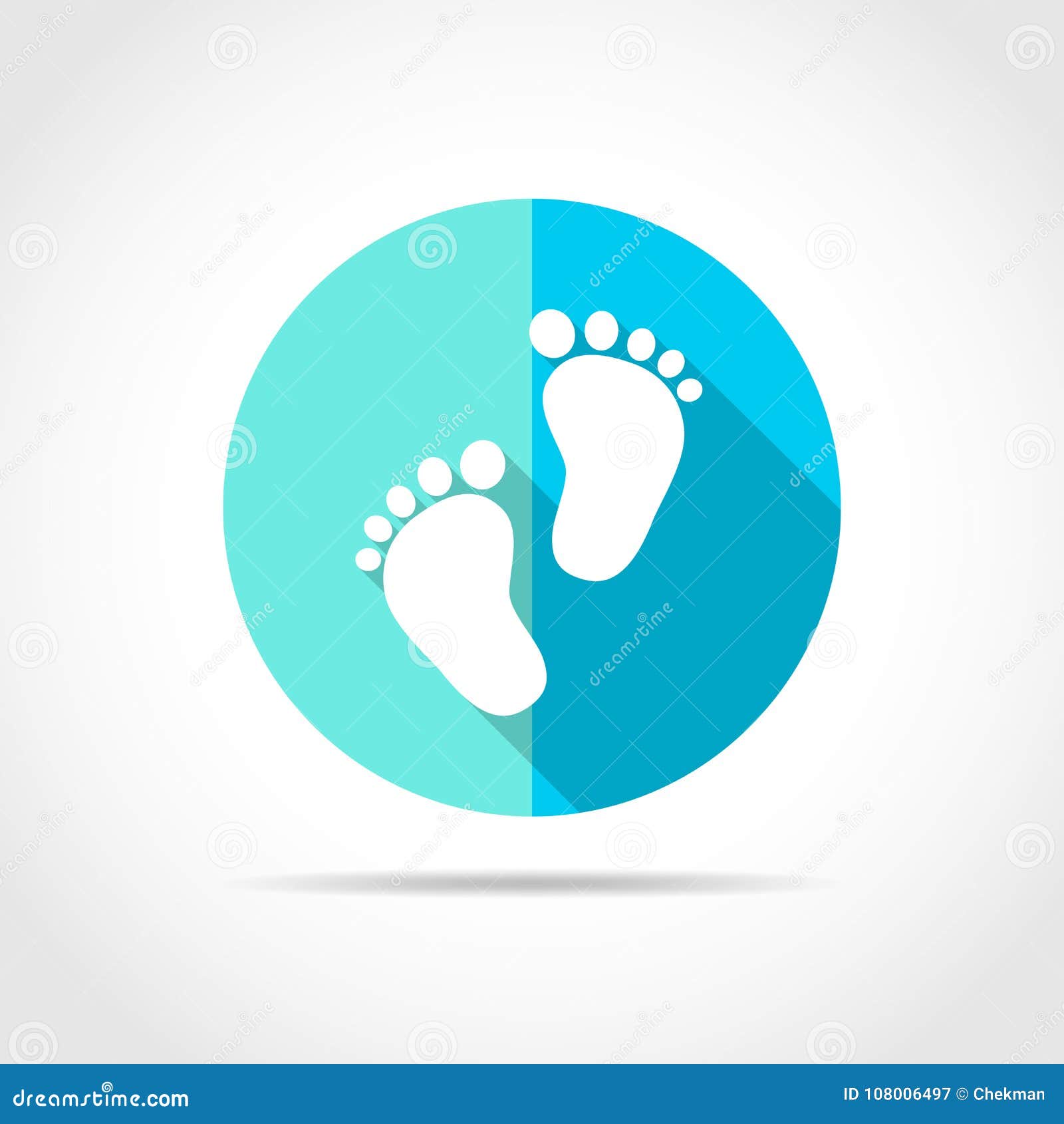 Human Footprint Icon. Vector Illustration. Stock Illustration ...