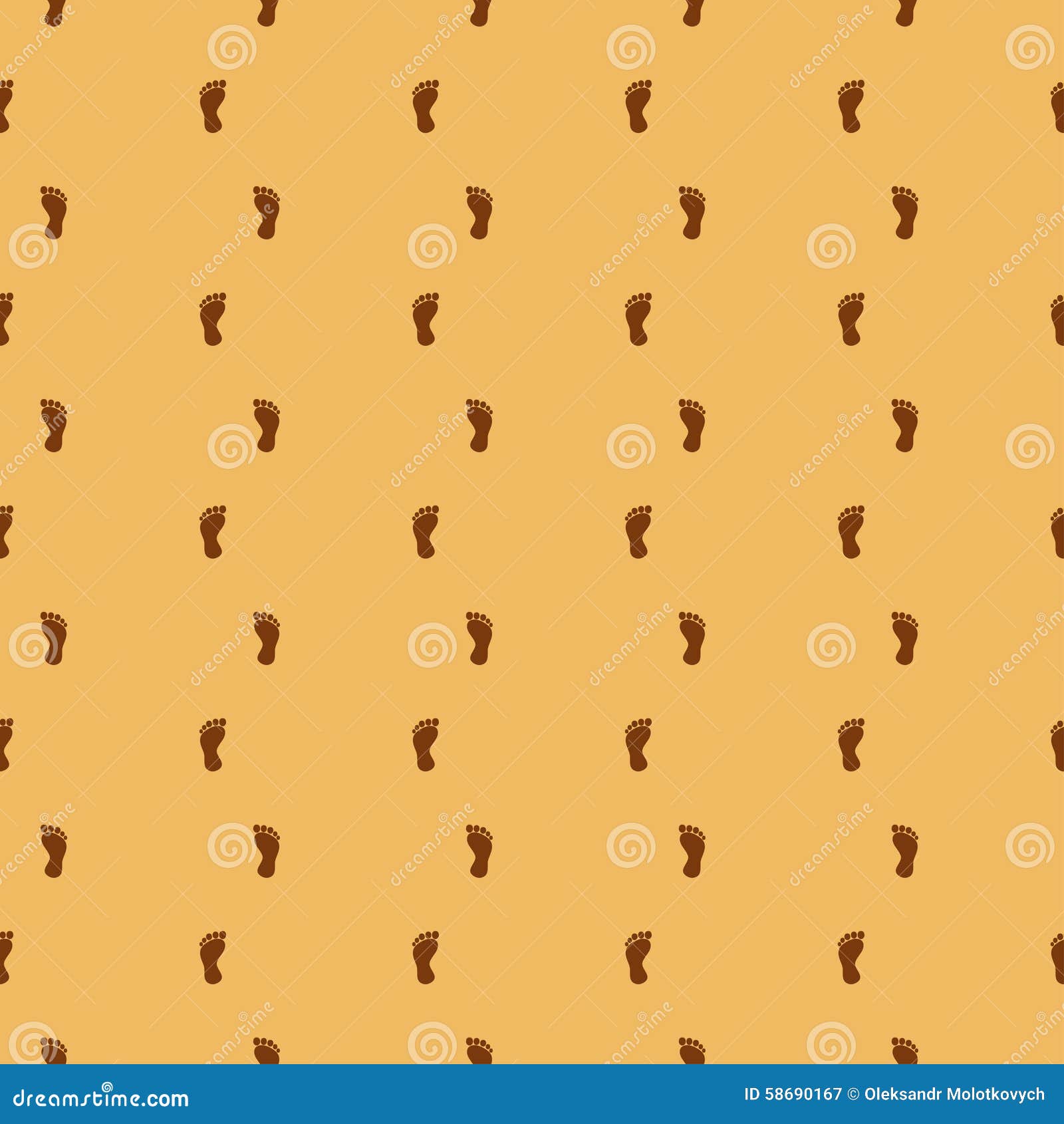 Human footprint pattern stock vector. Illustration of mark - 58690167