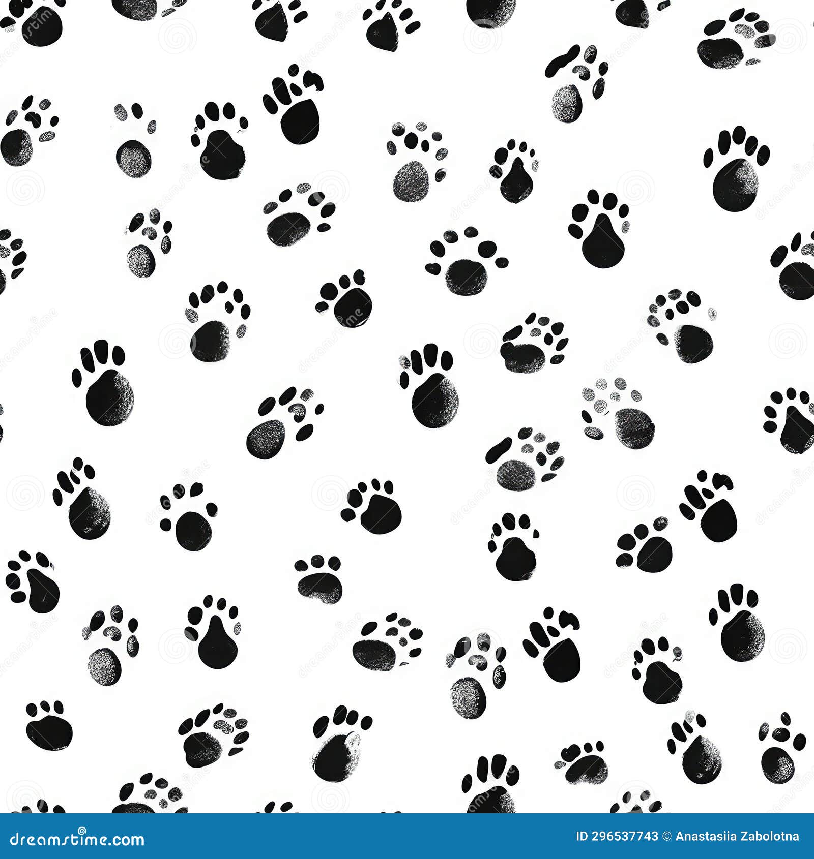 Human Footprints on White Background. Seamless Background. Generative ...