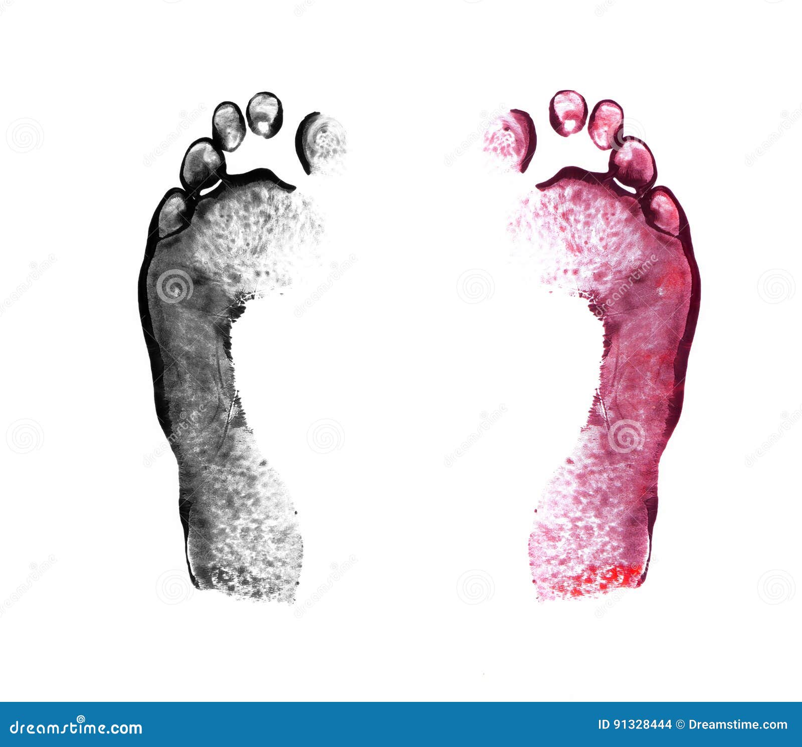 Bloody Footprint On Crime Scene Stock Photo | CartoonDealer.com #55498506