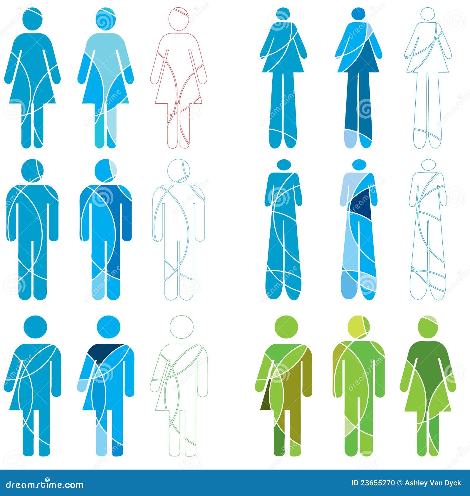 Human Gender icons stock vector. Illustration of icons - 23655270