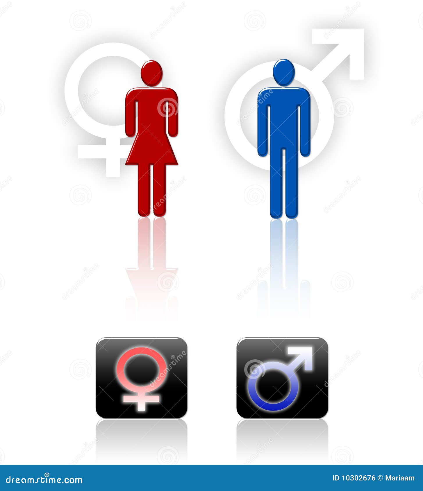 Human Gender Symbols Picture. Image: 10302676
