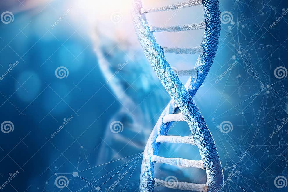 Human Genetic Code Spiral Molecule Structure DNA in Medical Science ...