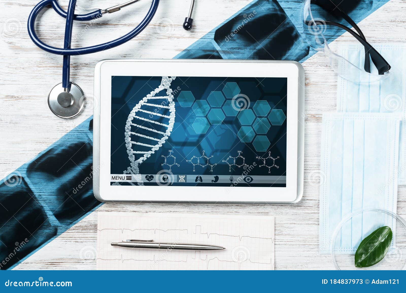 Human Genetic Research in Medical Laboratory Stock Image - Image of ...