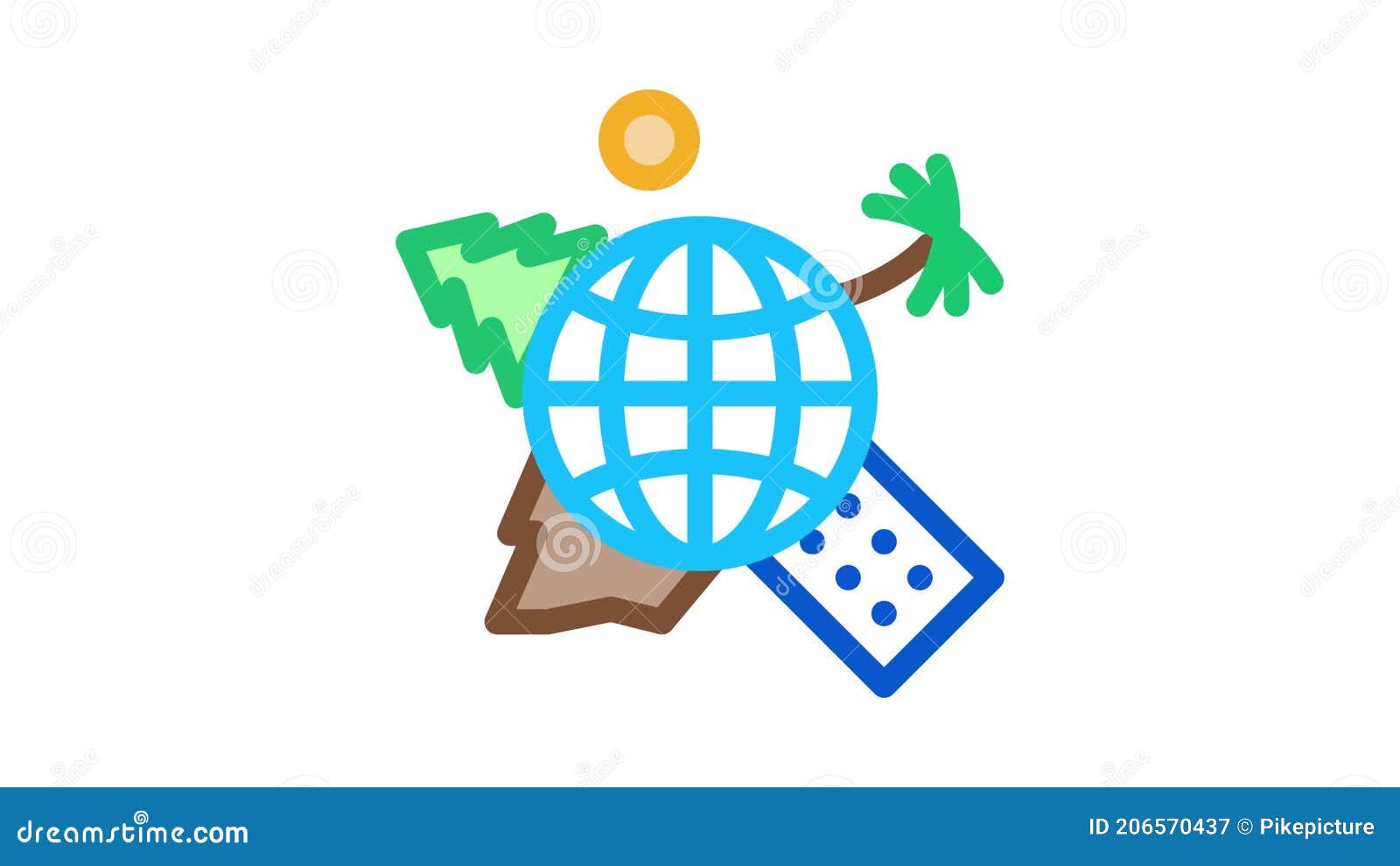 Human Geography Science Icon Animation Stock Video - Video of mountain ...