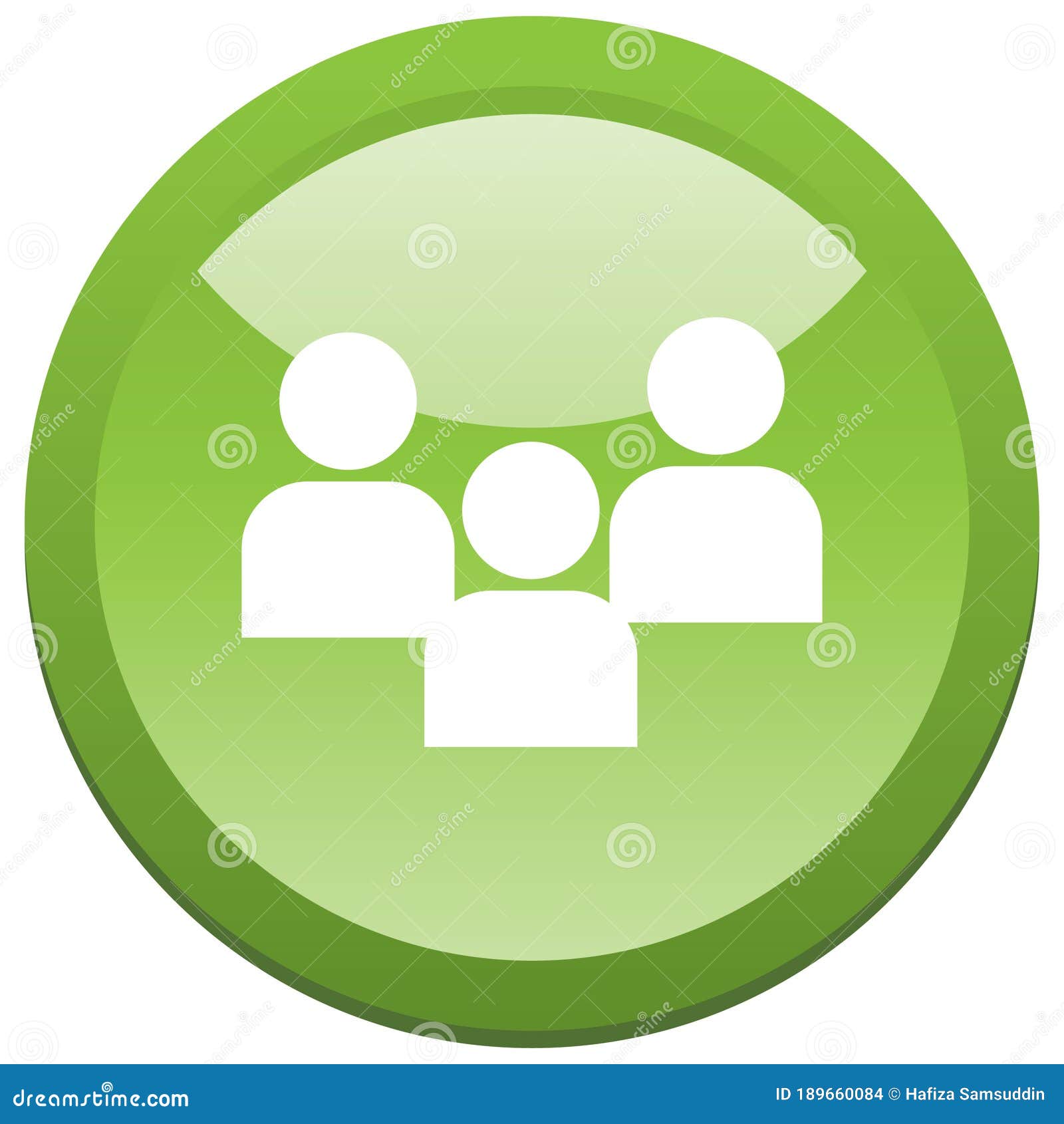 Human Group Button. Vector Illustration Decorative Design Stock Vector ...
