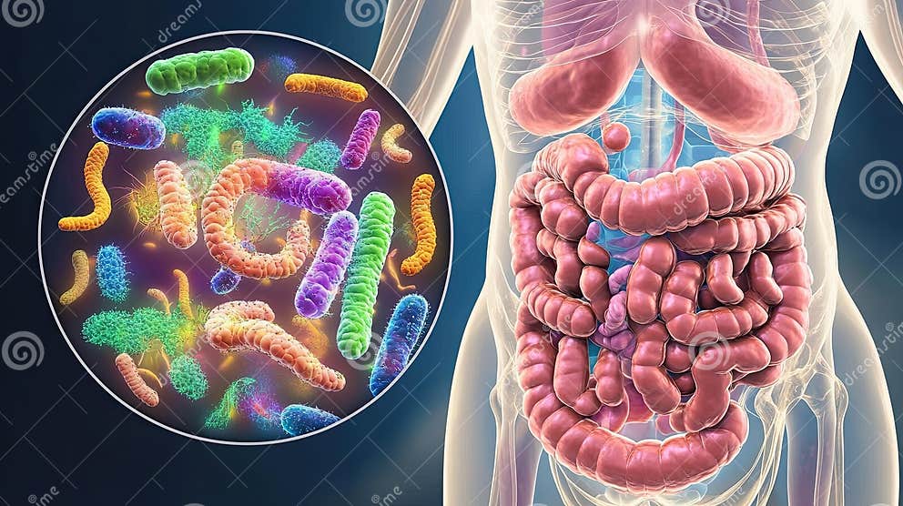 Human Gut Microbiome: a Visual Representation of Intestinal Bacteria ...