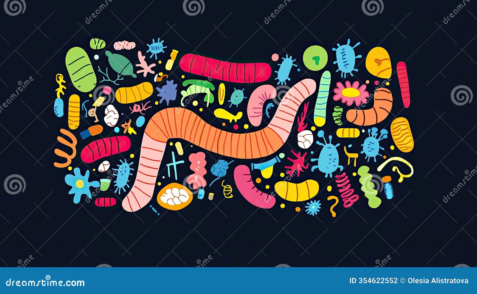 Human Gut Microbiome: a Visual Representation of Intestinal Bacteria ...