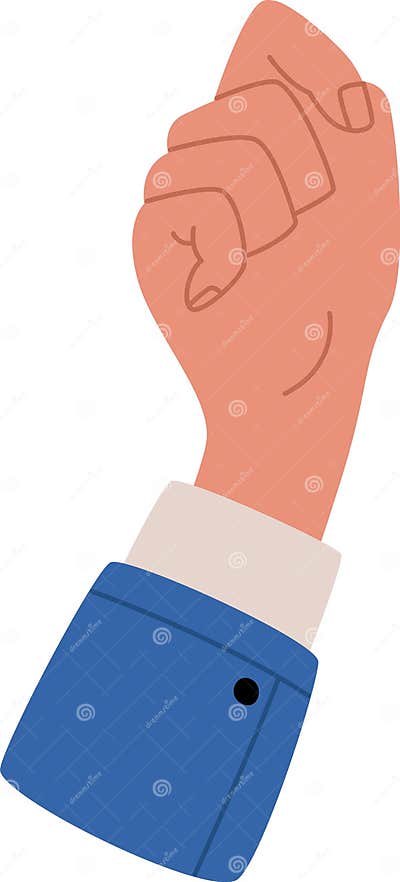 Human Hand Arm Clenched stock illustration. Illustration of person ...