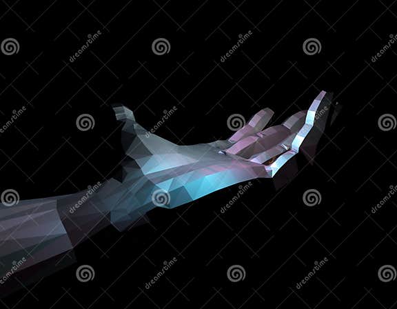 Technology Type Human Hand, Future Technology Stock Illustration ...