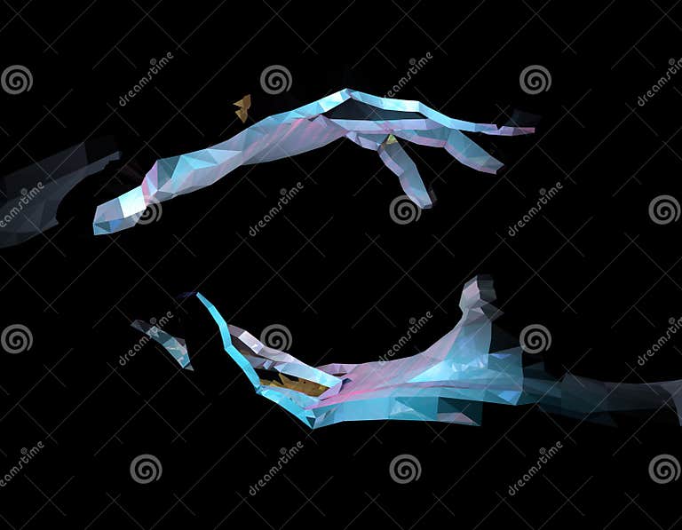 Technology Type Human Hand, Future Technology Stock Illustration ...